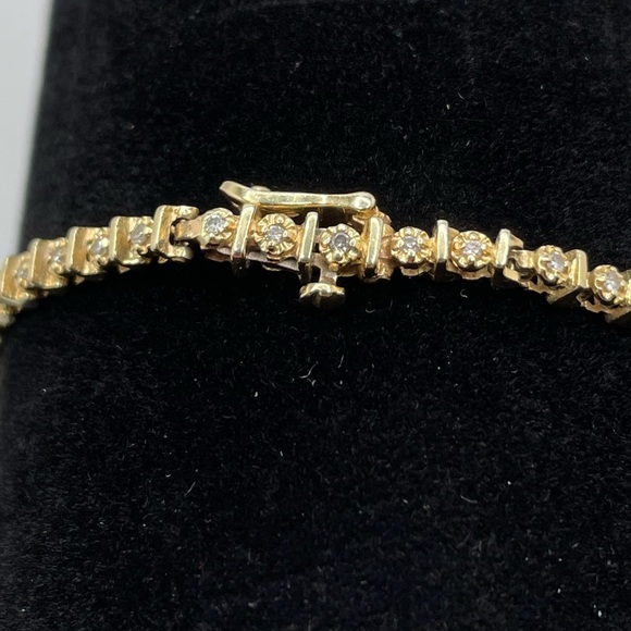 Jewelry | 14 Kt Gold 46 Tcw Diamond Bracelet | Poshmark
